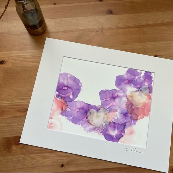 Artisan | Art | New Originalsigned Artwork Alcohol Ink On Paper | Poshmark
